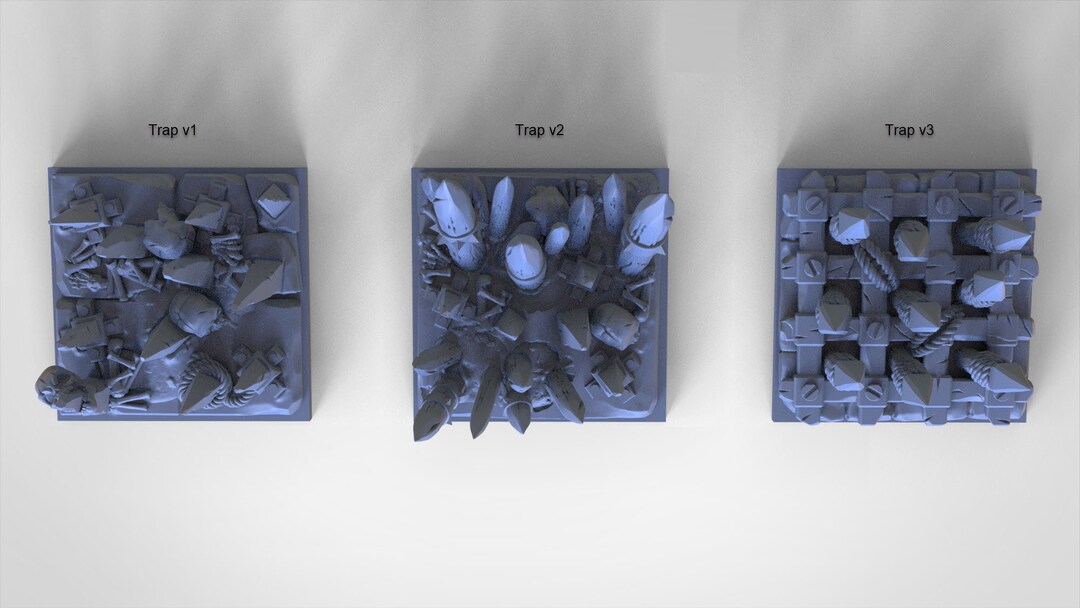 Floor Tiles - Spike Traps - Dungeon Lab - Modular Dungeon Terrain ...