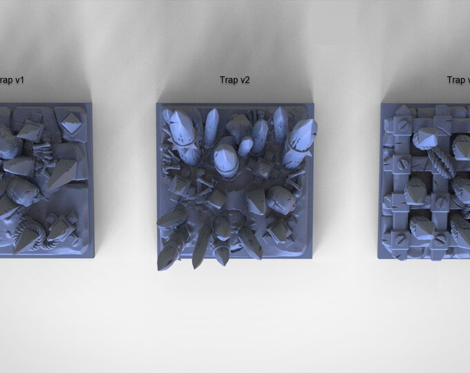 Floor Tiles - Spike Traps - Dungeon Lab - Modular Dungeon Terrain ...