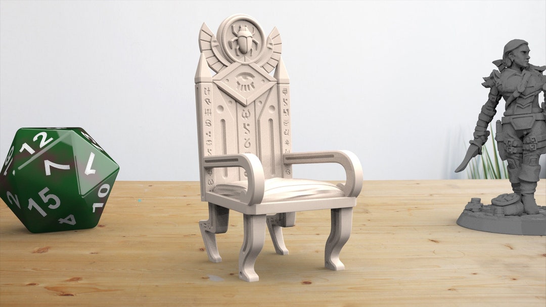 Chair Terrain Prop Pharaoh Props Echoes of Life Resin Miniature for Rpg ...