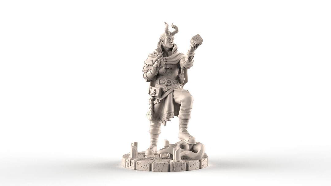 Agamar, Infernal Warlock - 3D Printed Miniature for D&D and Other Rpg's ...