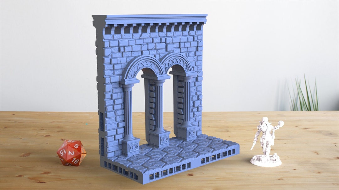 Castle Wall Double Arch - King's Castle Set - Cast N Play - Openlock ...