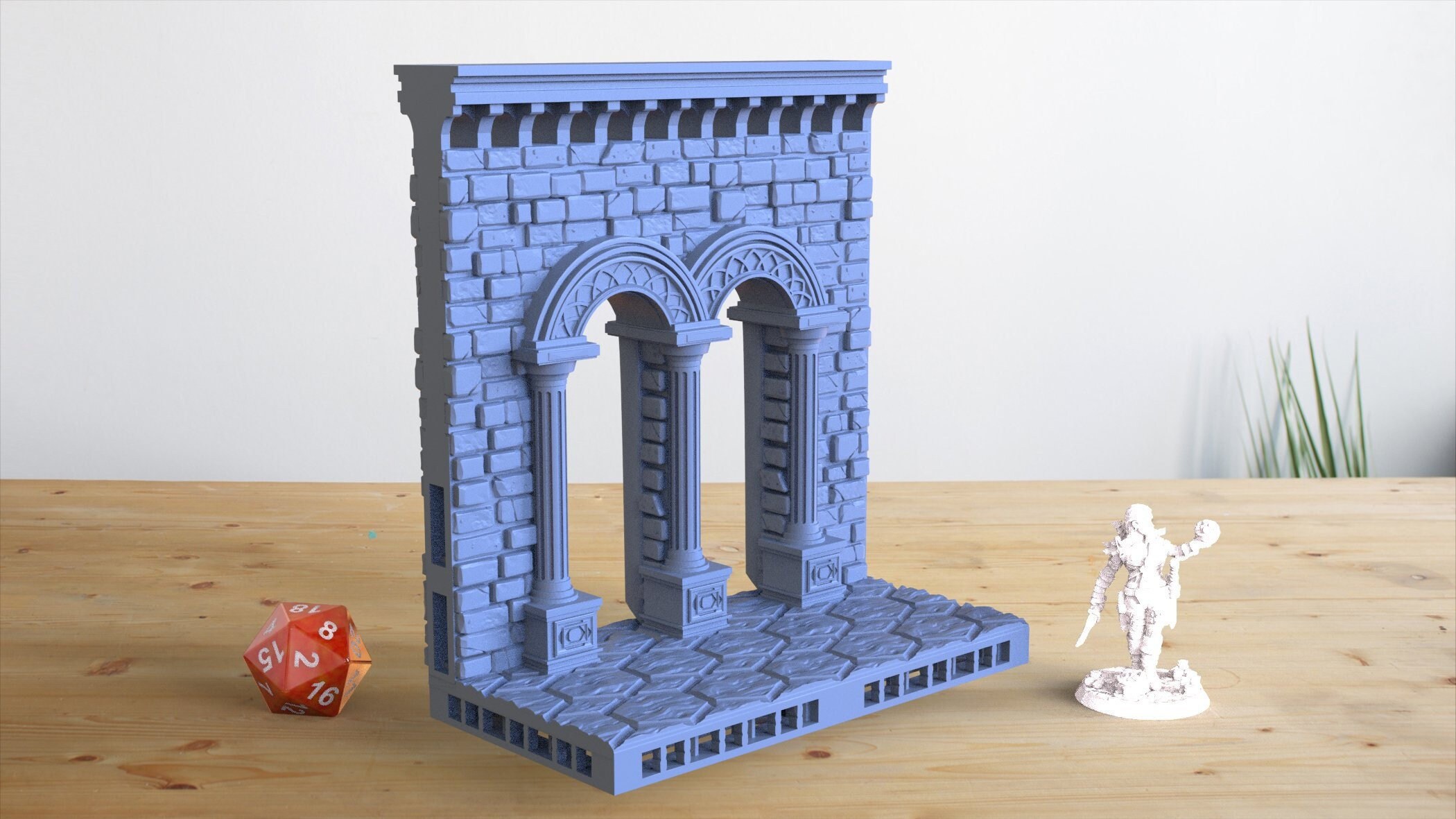 Castle Wall Double Arch King's Castle Set Cast N Play - Etsy