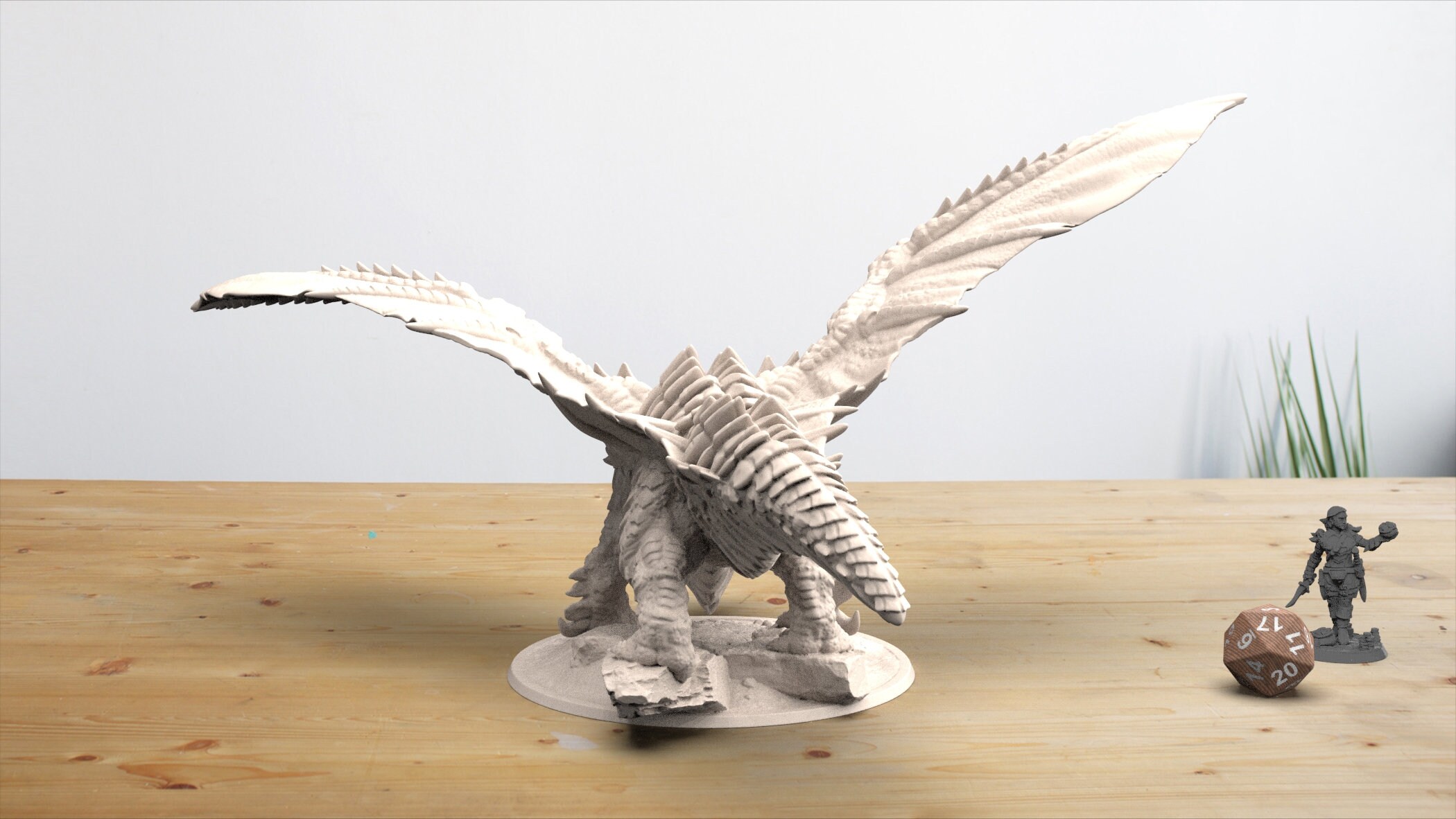 Elder Copper Dragon in Four Sizes 3D Printed Miniature in - Etsy