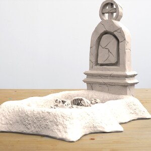Tomb/open Grave - Terrain Prop - Skeleton Piles - Hidden Crypt - Resin ...