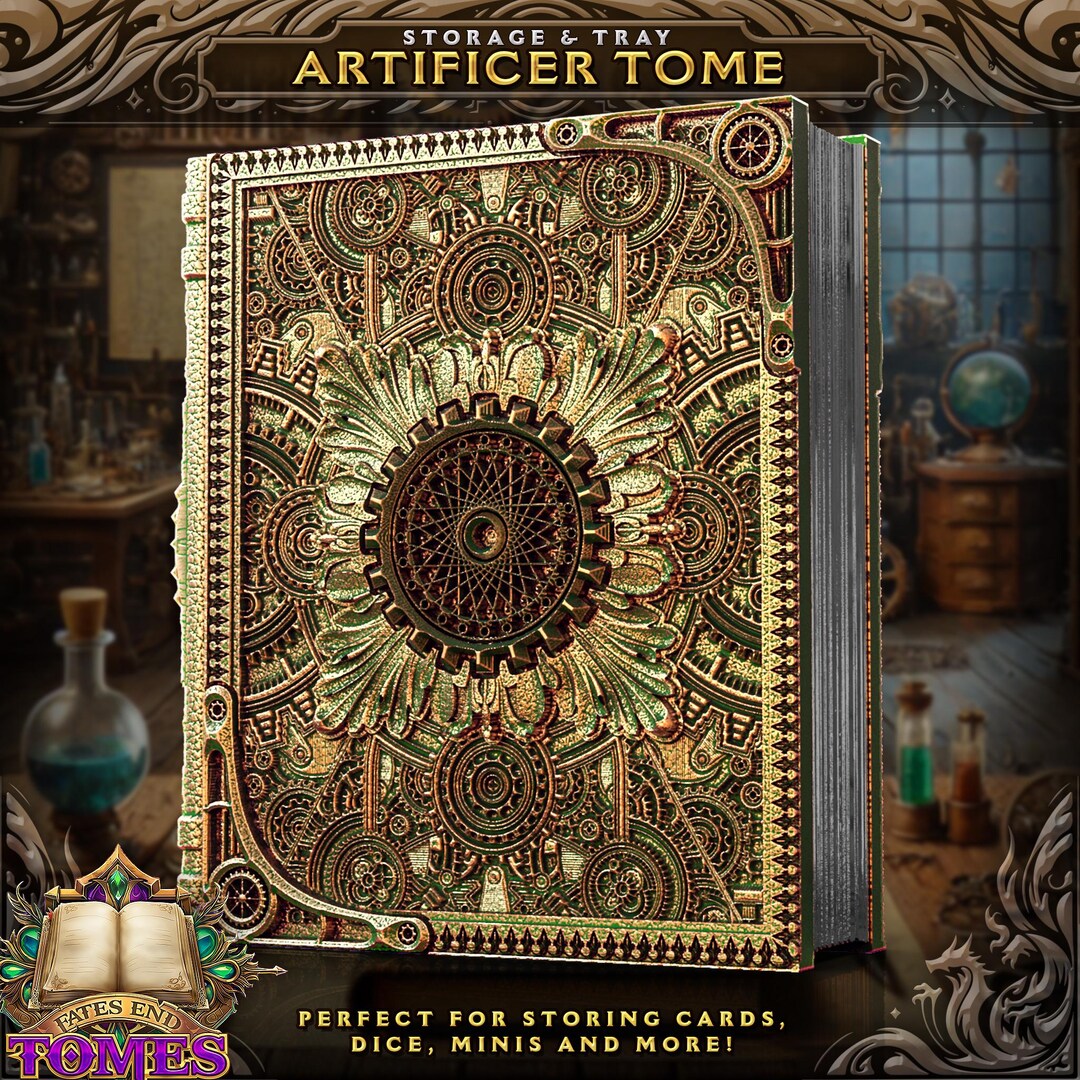 Artificer Tome by Fates End - Spell Card, Dice and Mini Storage for D&D ...