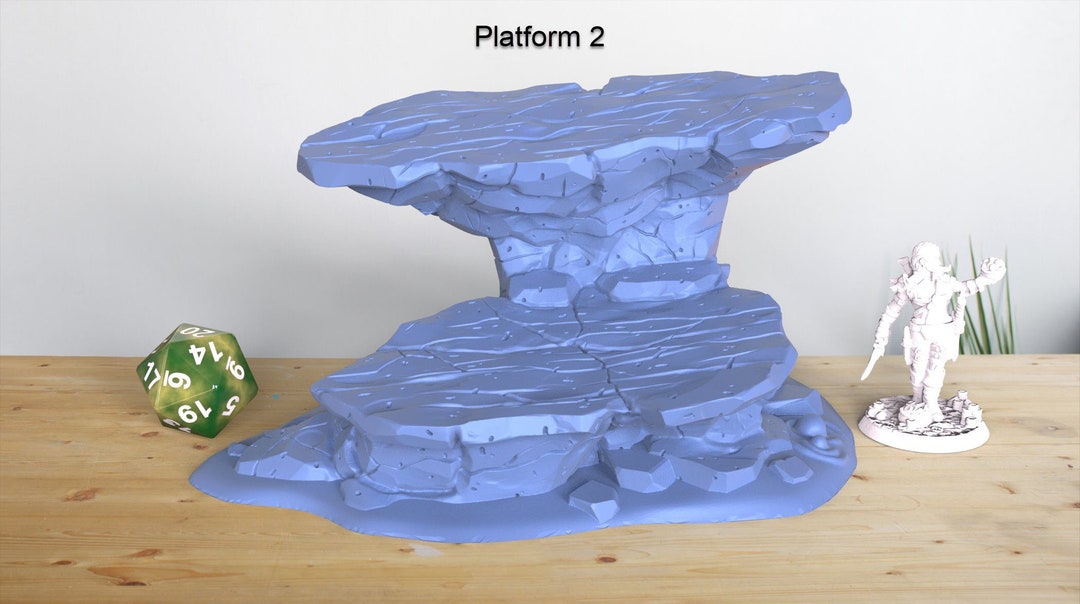 Volcano Platform 2 - Volcano Scenery Terrain Set - Cast N Play Terrain ...