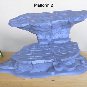 Volcano Platform 2 - Volcano Scenery Terrain Set - Cast N Play Terrain ...