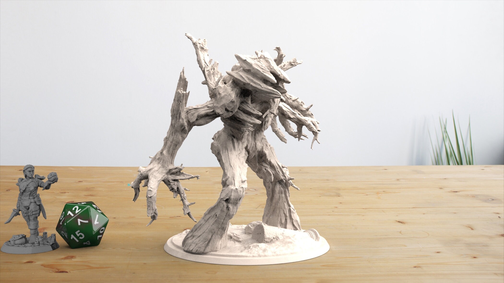 Treant Soldier 3D Printed Miniature for D&D Pathfinder and - Etsy