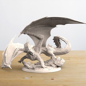 Young Brine Dragon in Four Sizes 3D Printed Miniature in Four Sizes for ...