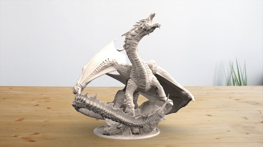Adult Brine Dragon in Four Sizes 3D Printed Miniature in Four Sizes for ...