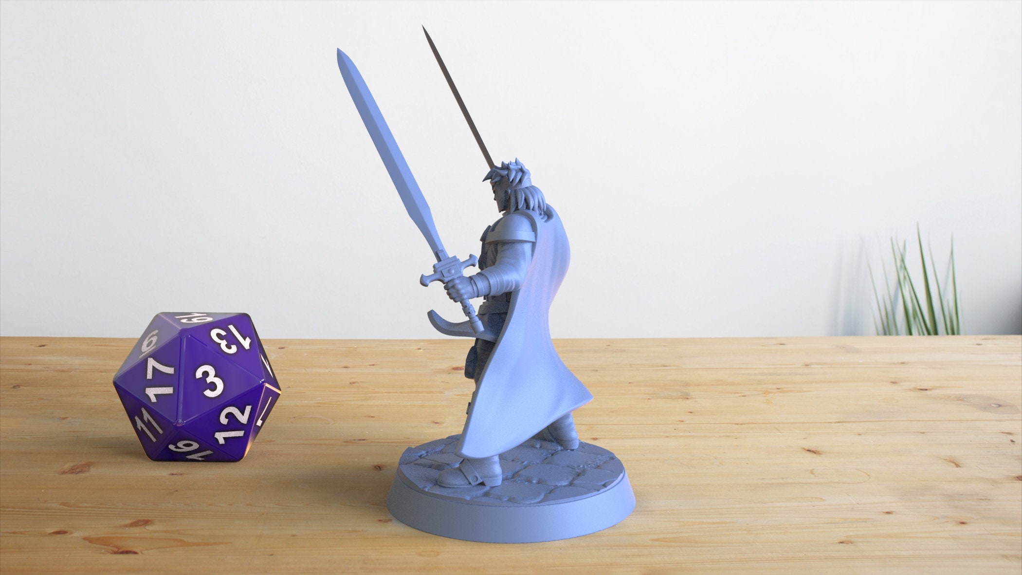 Human Male Warrior Dual Sword Fighter Figures for D&D - Etsy