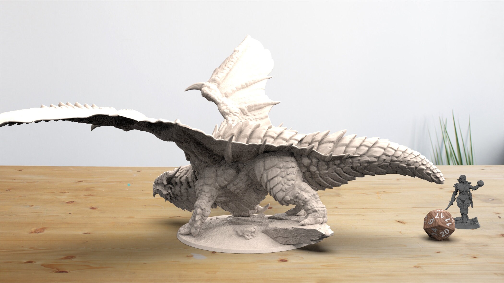 Elder Copper Dragon in Four Sizes 3D Printed Miniature in - Etsy