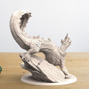 Brine Drake (wingless Dragon) in Four Sizes - 3D Printed Miniature in ...