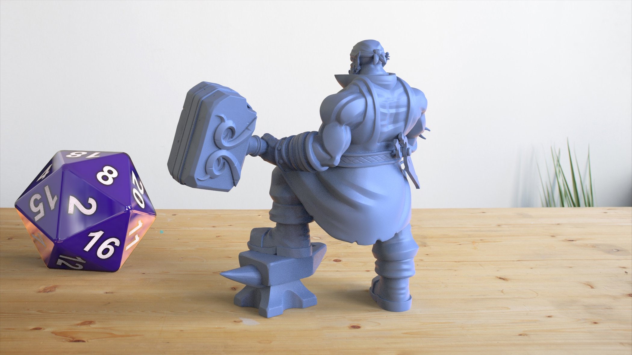 Orc Blacksmith 5e Character for D&D Pathfinder and Other - Etsy