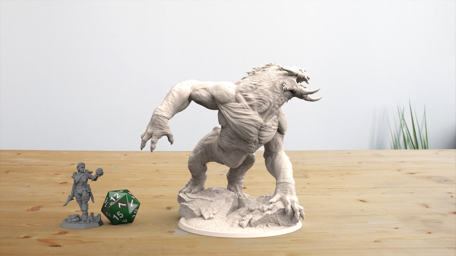 Balgura Roaring 3D Printed Miniature for D&D Pathfinder - Etsy