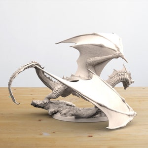 Young Brine Dragon in Four Sizes 3D Printed Miniature in Four Sizes for ...