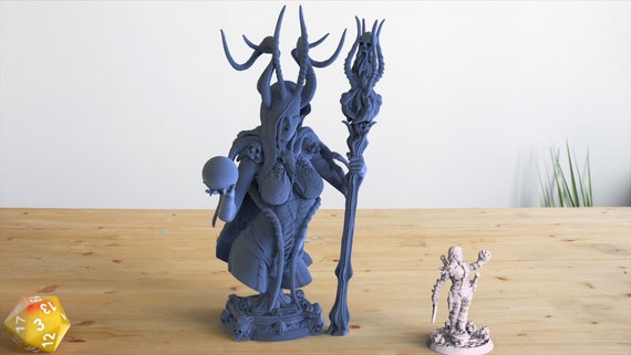 Demon Astarte Bust Resin Art Print in Four Sizes - Etsy