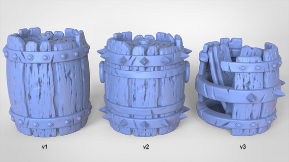 Props Barrels Dungeon Lab Modular Dungeon Terrain System - Etsy