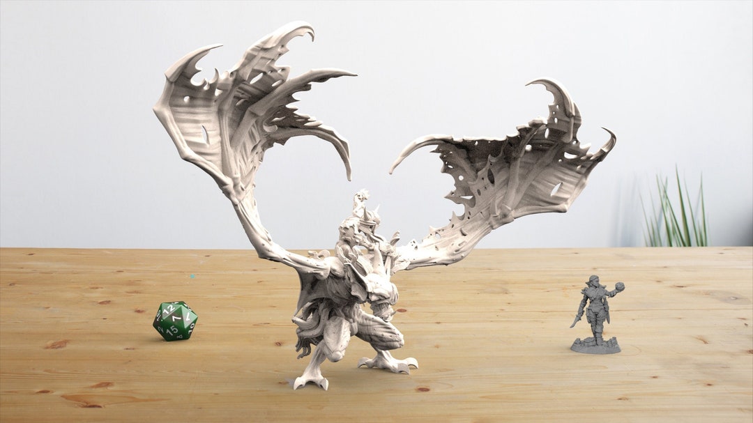 Undying Bat Mount - Flying Undead With Rider - Hidden Crypt - Resin ...