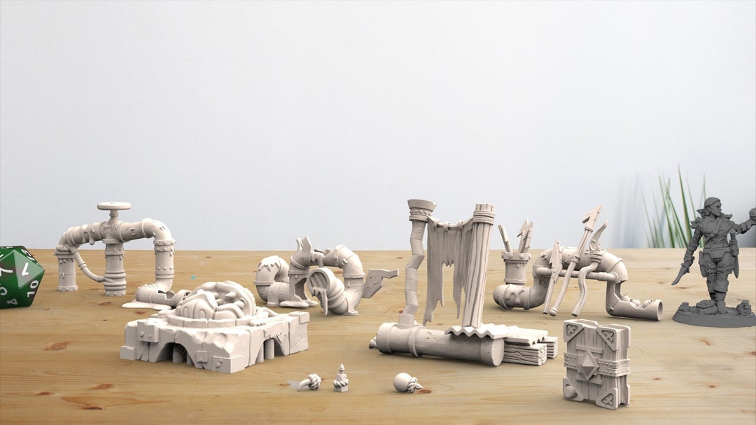 Belowground Sewer Props - Terrain Prop - Echoes of Life - Miniatura de ...