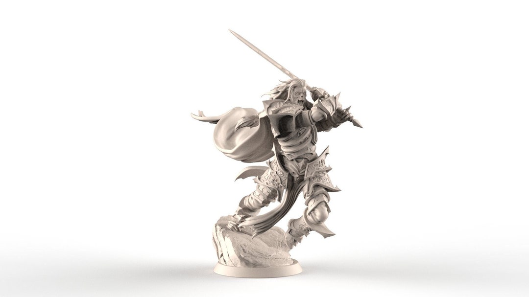 Wight Necromancer 1 - 3D Printed Miniature for D&D and Other Rpg's or ...