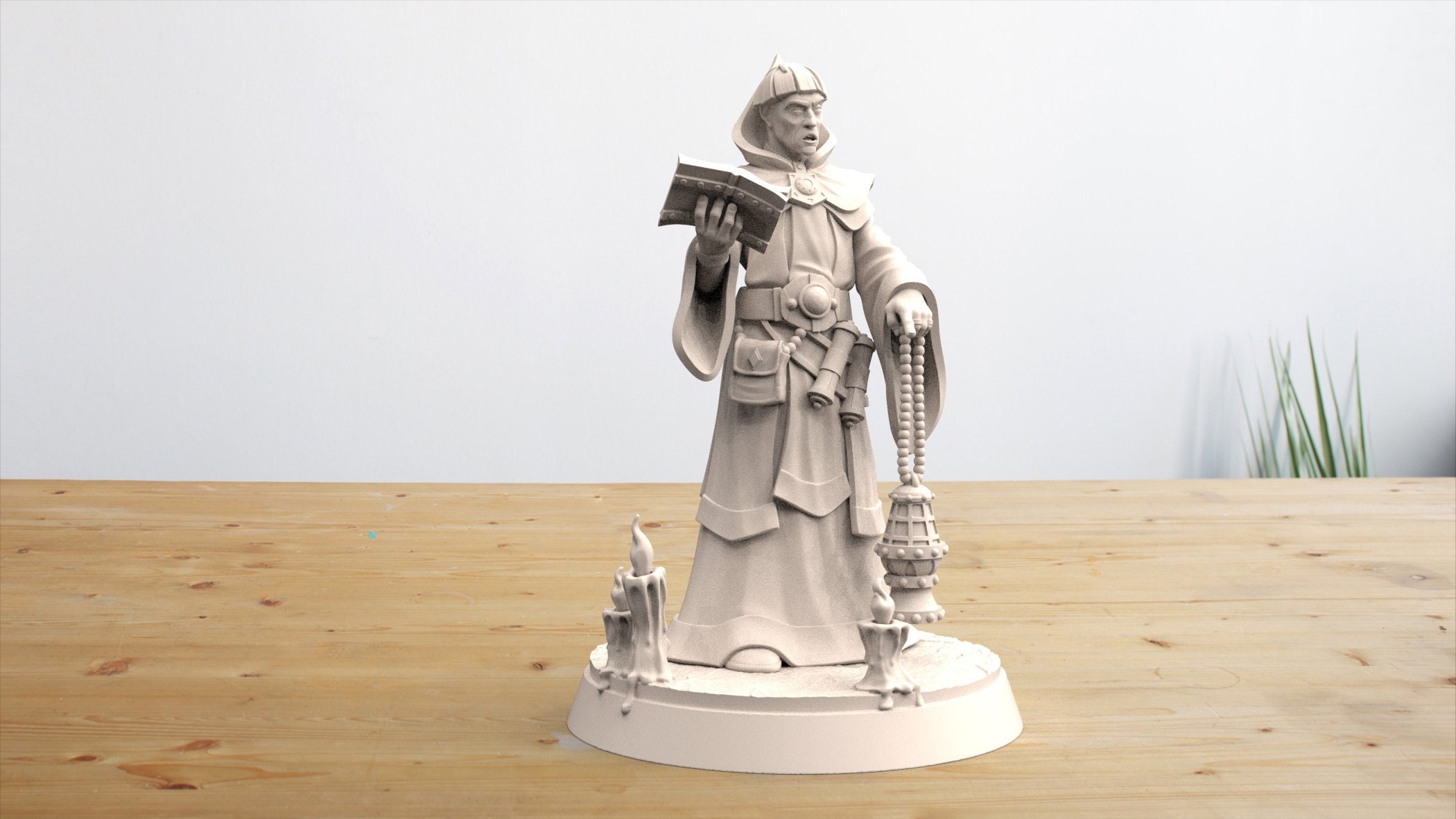 Churchman Priest Human Male Cleric With Censer 32mm - Etsy