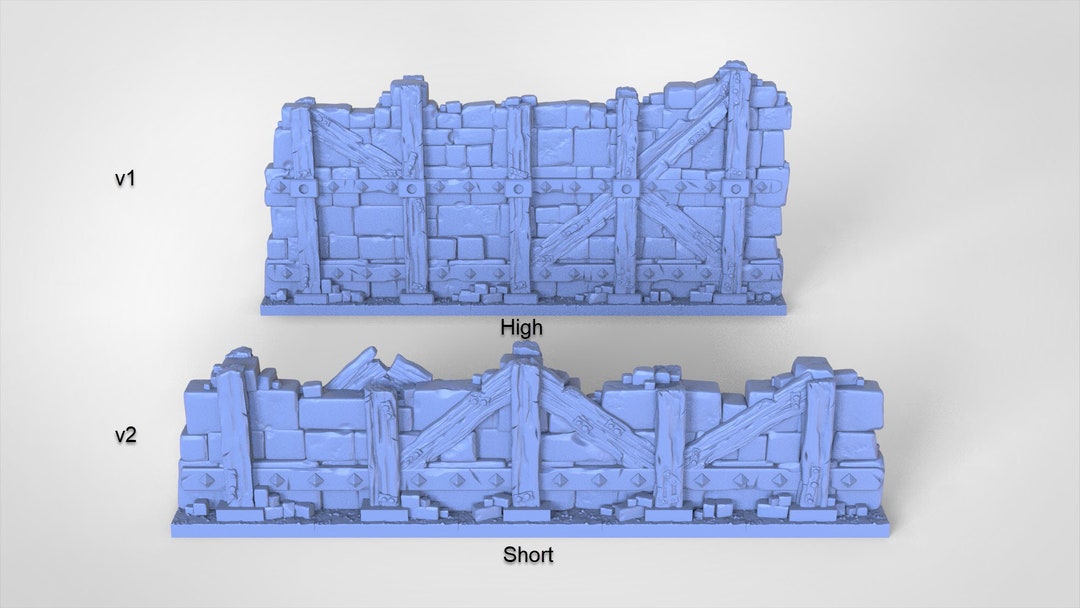 Base 5 Walls - Dungeon Lab - Modular Dungeon Terrain System - D&D ...