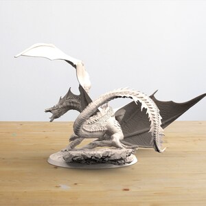 Young Brine Dragon in Four Sizes 3D Printed Miniature in Four Sizes for ...