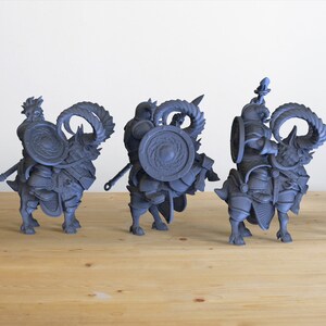 Dwarf Goat Riders - Five Dwarf Fighters Mounted on Goats - Figures for ...