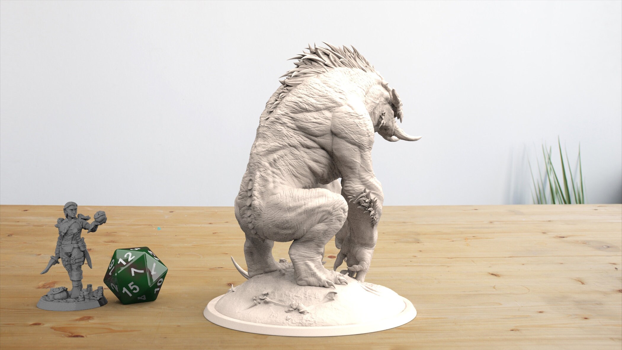 Balgura Sitting 3D Printed Miniature for D&D Pathfinder - Etsy
