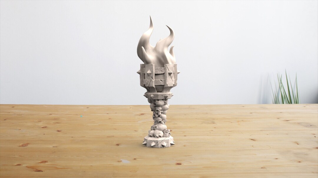 Giant Torch - Terrain Prop - Crypt Artifacts - Hidden Crypt - Resin ...