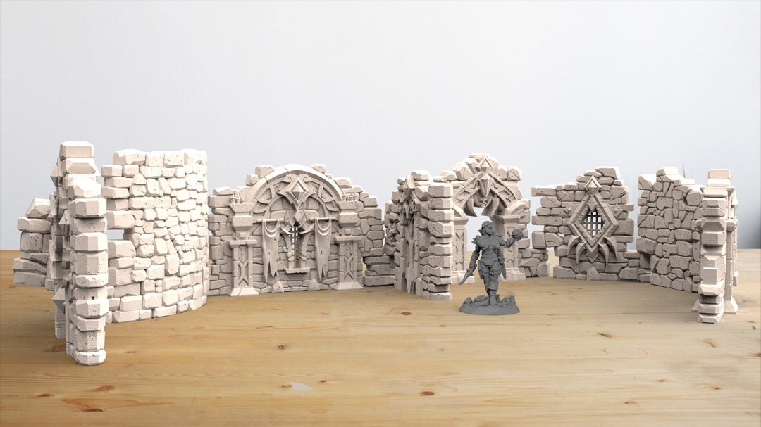 Forgotten Maze Walls Set - Modular Dungeon Wall System - the Forgotten ...