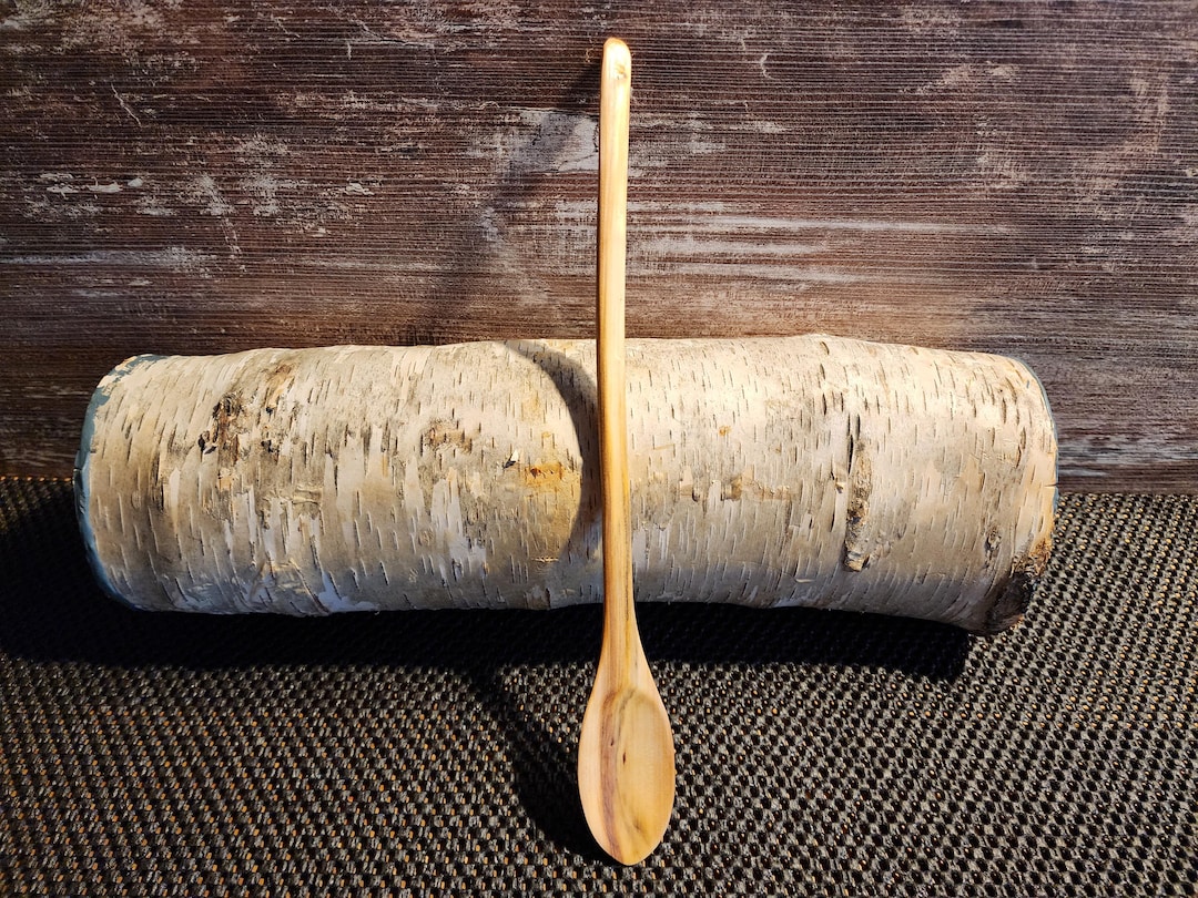 Hand Carved Long Maple Spoon - Etsy