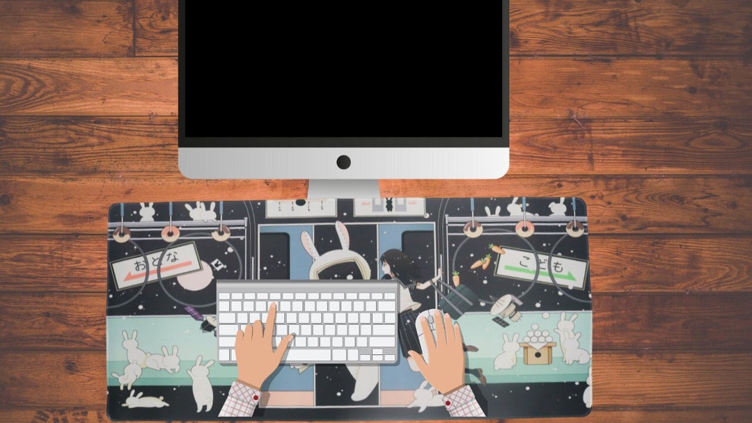 Train Keyboard Large Mouse Pad XXL Anime Extended Carpet Non Slip - Etsy