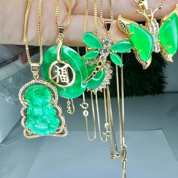 Jade Necklace - Etsy