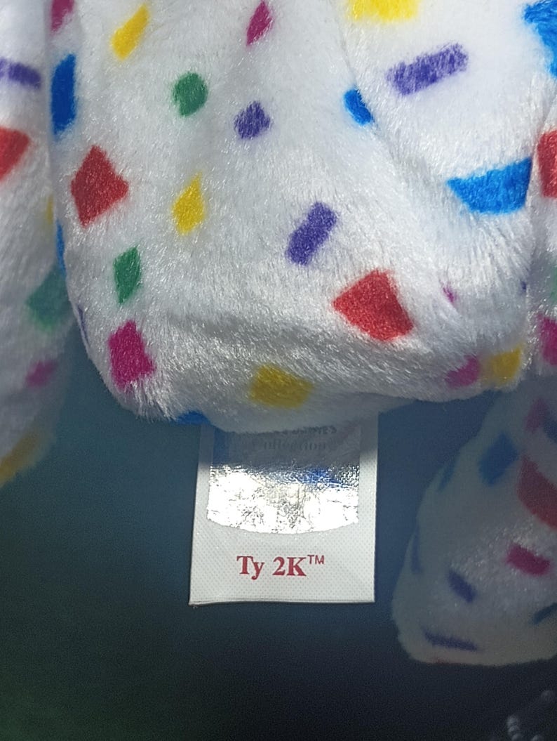 Ty 2K Beanie Baby - Mint Condition - Hologram Tush Tag - Rare Confetti ...