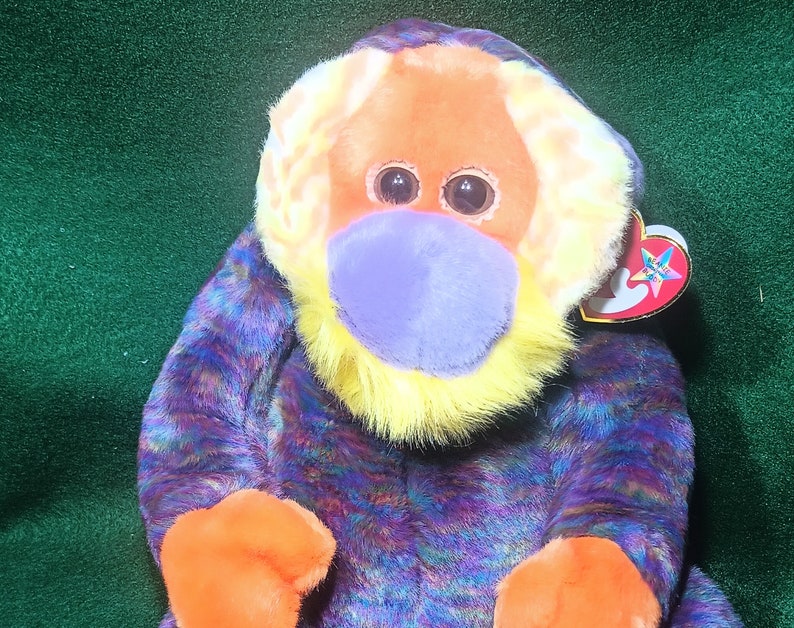 Bananas Ty Beanie Baby: MINT Vintage Orangutan With Tag Errors - Etsy