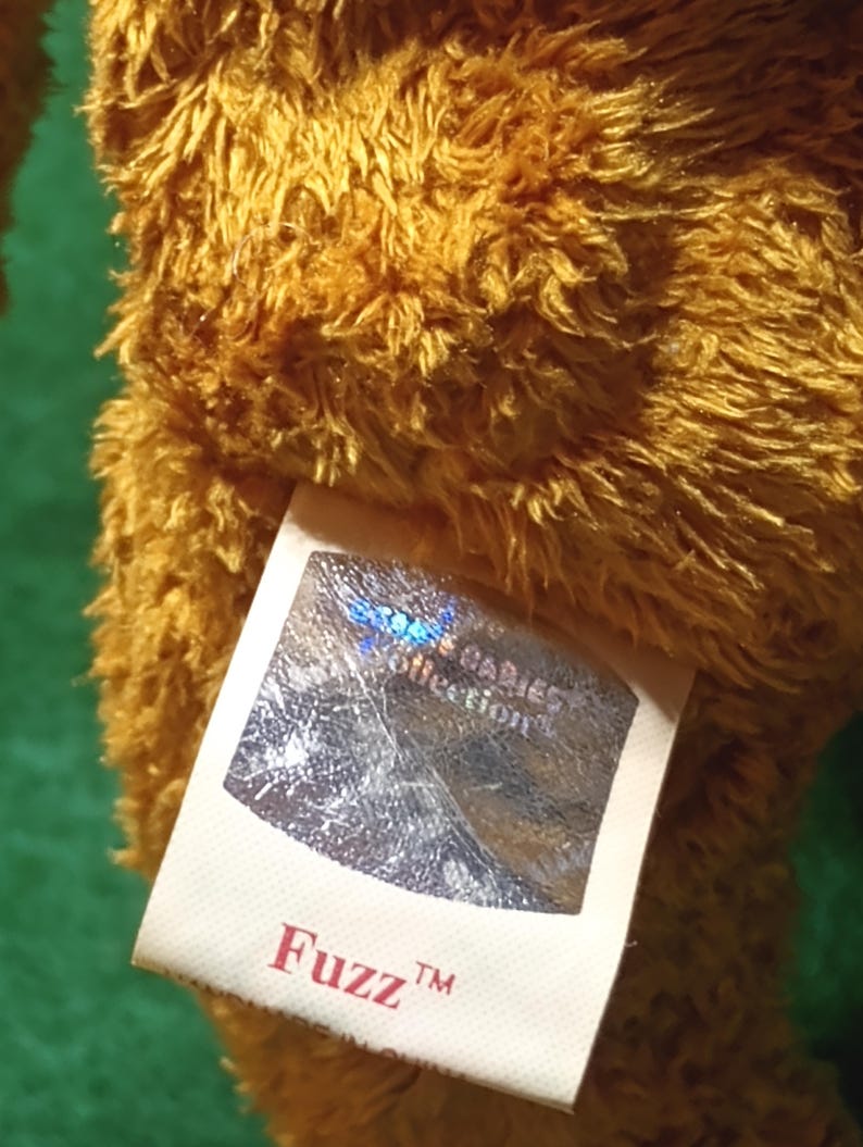 Fuzz MINT RARE Ty " Fuzz " Was Born With Errors in 1998 Which Makes ...