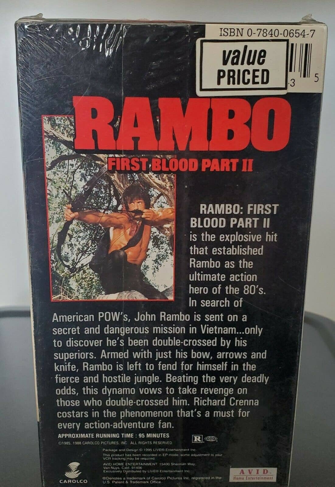 Rambo First Blood Part II VHS Grade READY Watermark Stamp Original ...