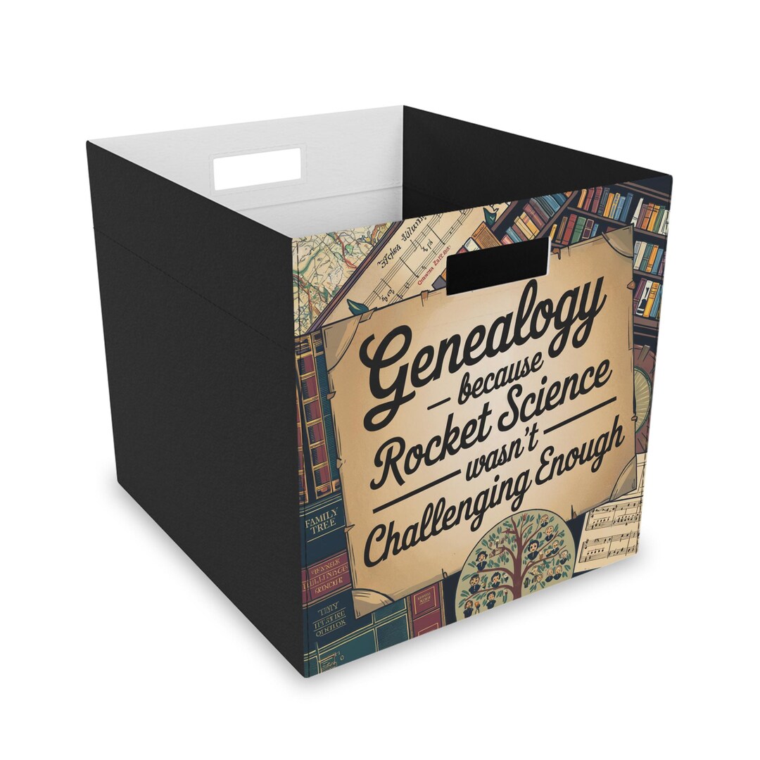 Genealogy Felt Storage Box: Family History Organizer - Etsy