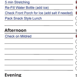 Daily Routine Log PLUS PDF Form | Daily Routine Tracker Fillable ...