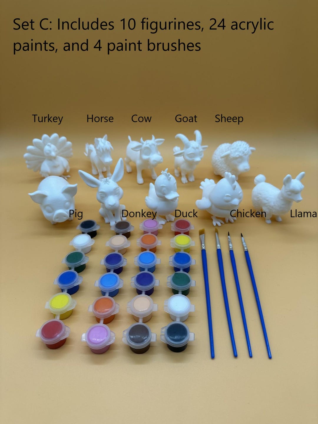 Farm Animal Paint Sets - DIY Kids Painting / Kids Crafts - Etsy
