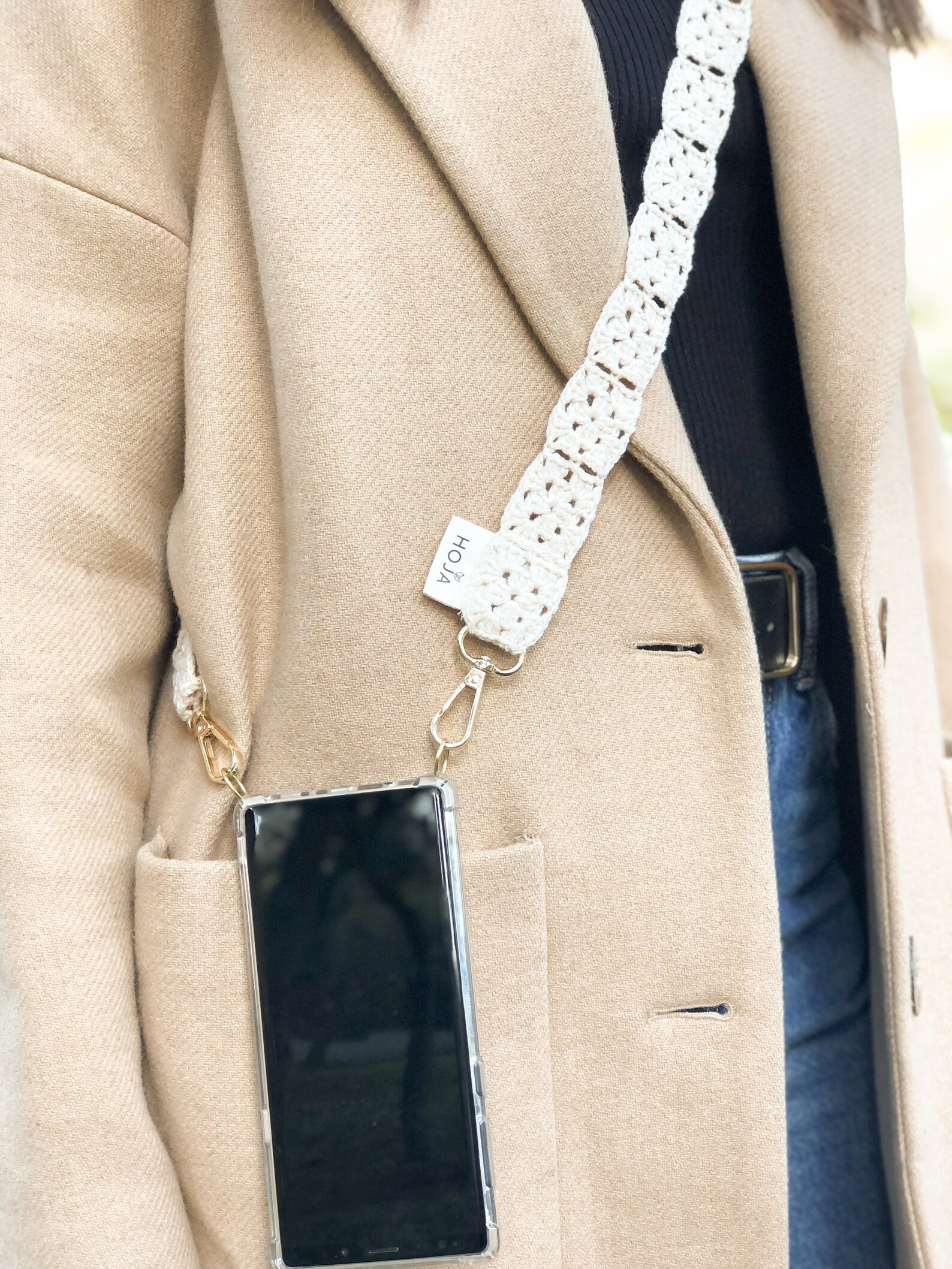 Motifs/knit Phone Strap | Crossbody Phone Strap | Handmade | Hands Free ...