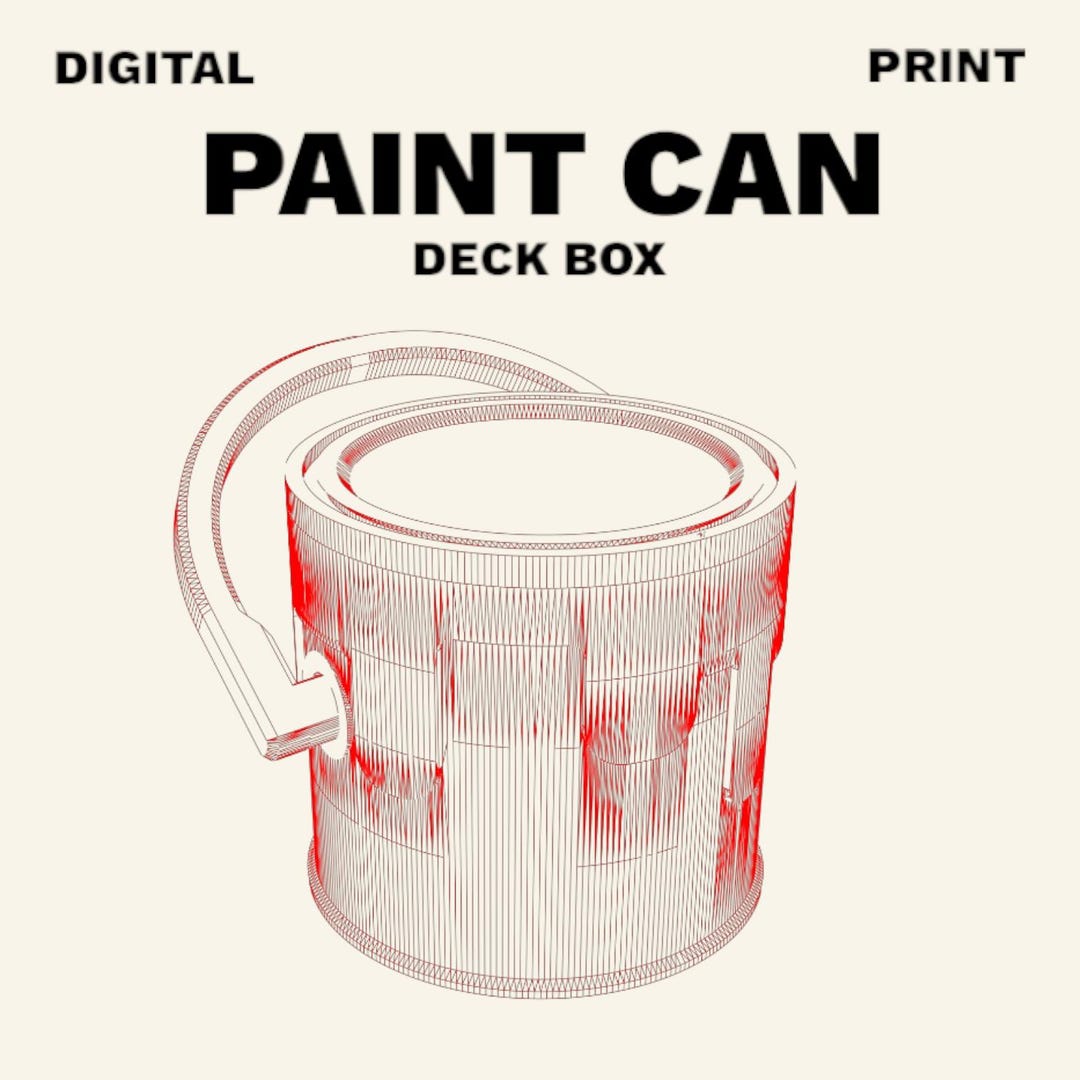 Digital Print Dripping Paint Can Deck Box for MTG Deck Box for EDH ...