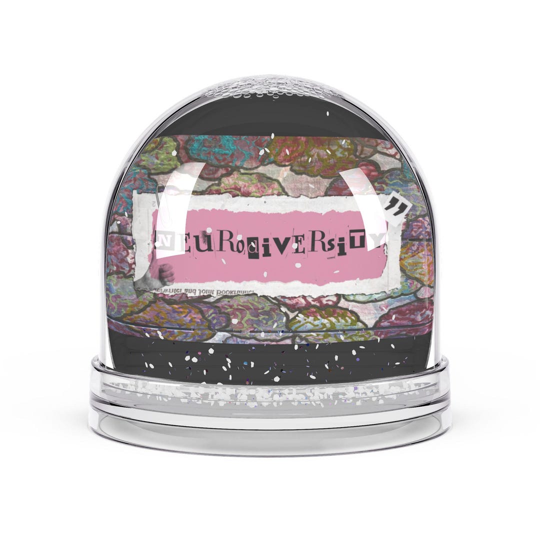 Neurodiverse Snow Globe, Neurodiversity Gift, Autism Awareness, ADHD ...