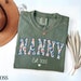 Comfort Colors Nanny Shirt Nanny Established Shirt Floral Nanny Tshirt ...