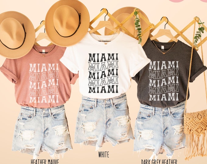 Miami Shirts,next Stop Miami,girls Trip Miami,bachelorette Miami ...