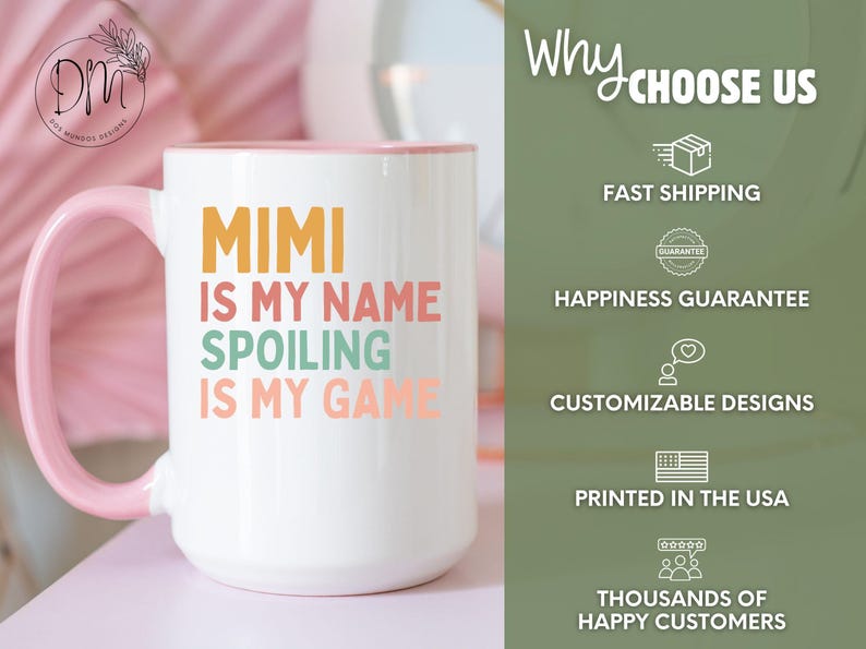 Mimi Mug Mimi is My Name Spoiling is My Game Coffee Mug Mimi Cup Mimi ...