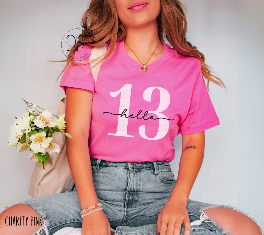 13th Birthday Shirt Hello 13 Shirt Official Teenager Shirt Hello ...