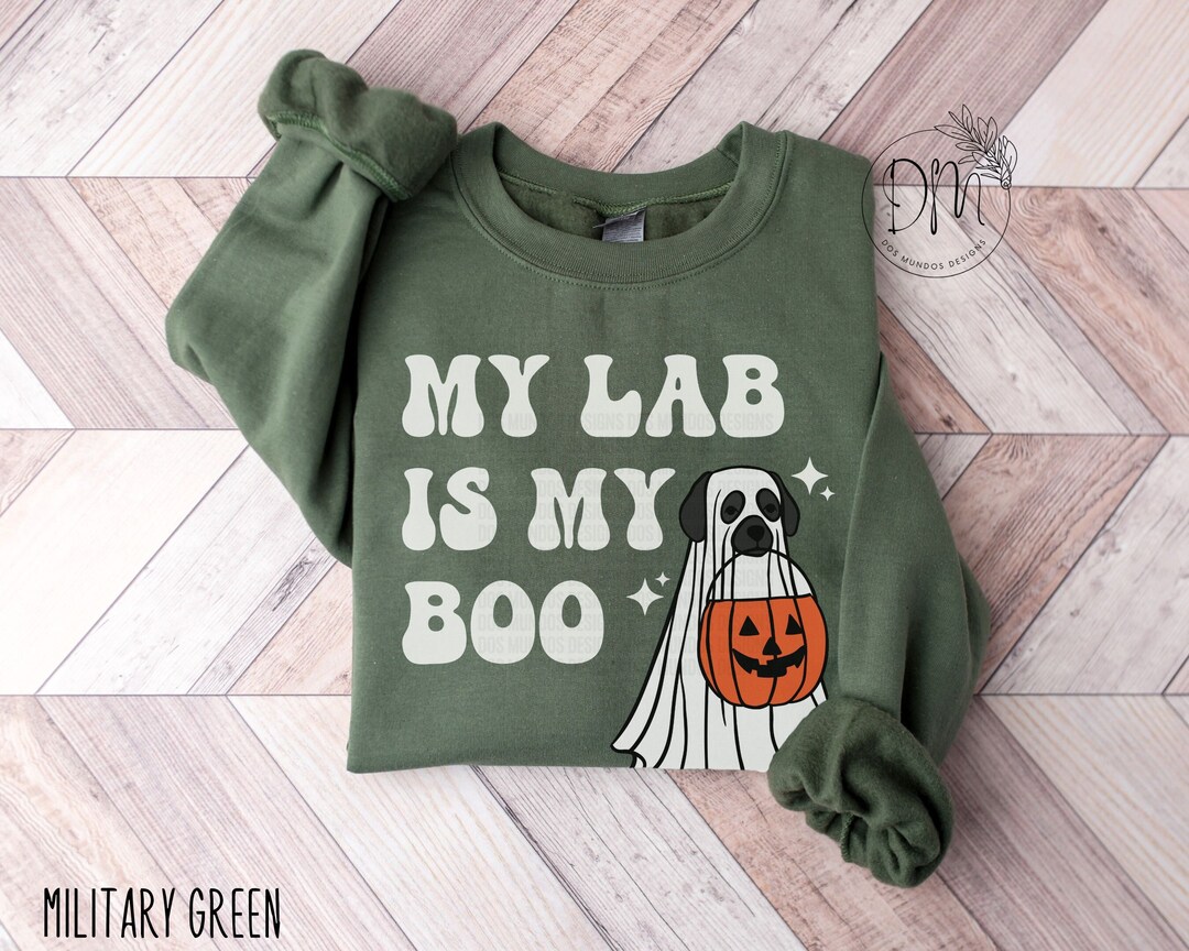 Halloween Black Lab Sweatshirt Black Lab Halloween Sweatshirt Labrador ...
